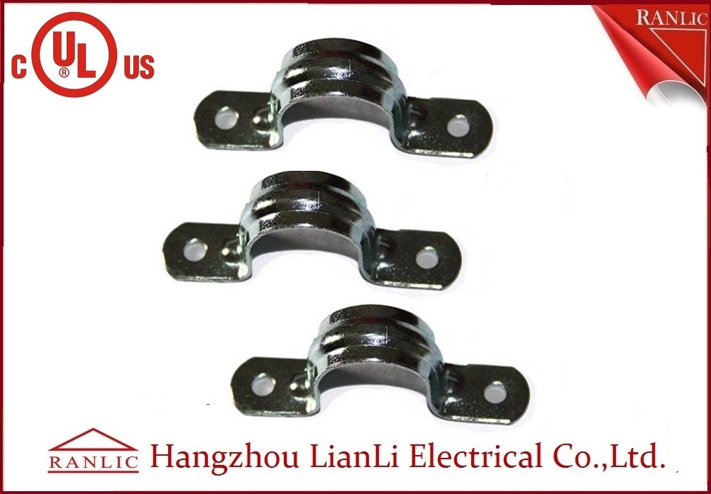 ISO9001 elektro Gegalvaniseerde EMT Straps Clamps met Twee Gat, 3/4“ 1 ...